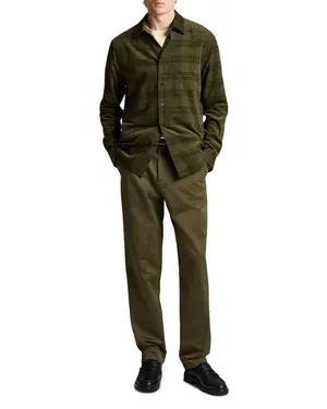 Vince Hamilton Cotton Corduroy Plaid Shirt