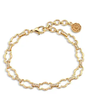 CAPUCINE DE WULF Maharani Cubic Zirconia Link Bracelet