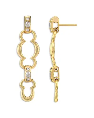 CAPUCINE DE WULF Maharani Grande Double Drop Earrings