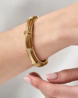 CAPUCINE DE WULF Gaia Petite Bangle Bracelet - Teak
