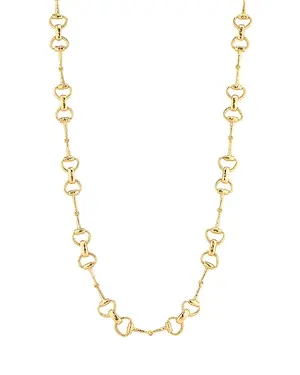 CAPUCINE DE WULF Equestrian Snaffle Bit Chain Necklace, 34 - Gold