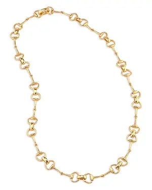 CAPUCINE DE WULF Equestrian Snaffle Bit Chain Necklace, 34