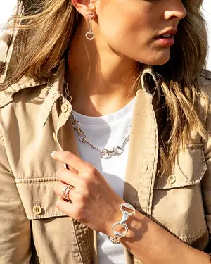 CAPUCINE DE WULF Equestrian Snaffle Bit Cuff Bracelet