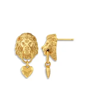CAPUCINE DE WULF Lionheart Drop Earrings