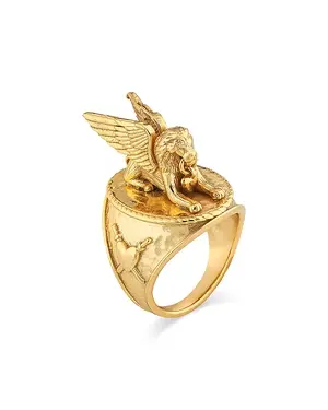 CAPUCINE DE WULF Lionheart Cocktail Ring - Gold