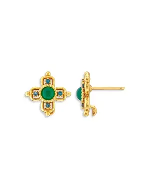 CAPUCINE DE WULF Contessa Gemstone Jacket Earrings