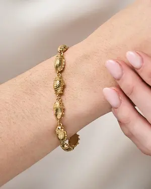 CAPUCINE DE WULF Scarab Petite Link Bracelet