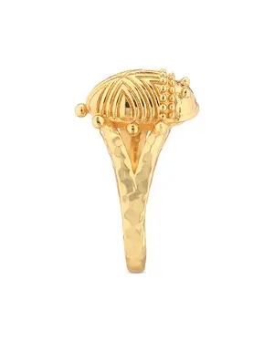 CAPUCINE DE WULF Scarab Gilded Ring
