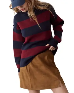 Marine Layer Maggie Cotton Blend Turtleneck Sweater