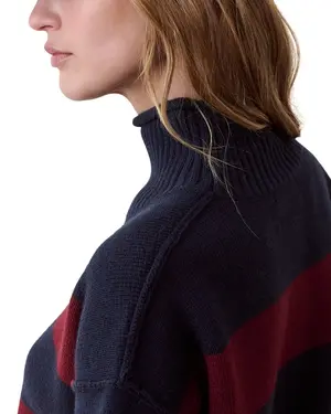 Marine Layer Maggie Cotton Blend Turtleneck Sweater