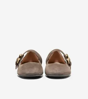 Cole Haan Grand Ambition Alissa Mary Jane Ballet Flats - Deep Olive