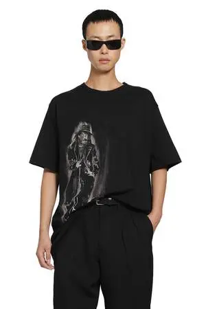 Yohji Yamamoto Yohji Single Jersey Long Sleeve Tee - Black
