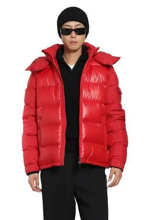 Moncler Maya Short Down Jacket - Red
