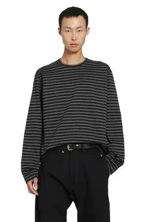 Junya Watanabe Striped Cotton Long Sleeeve T-shirt