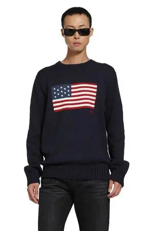 Polo Ralph Lauren The Iconic Flag Jumper - Blue