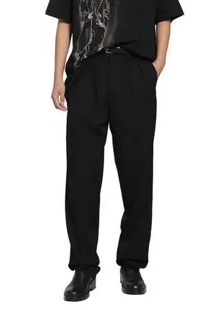 Yohji Yamamoto Suit Gabardine 2-tuck Pants - Black