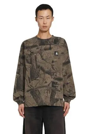 Carhartt Work In Progress L/s Feather Tree T-shirt - Brown