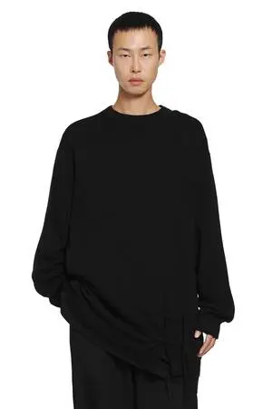 Yohji Yamamoto China Button Sweater - Black
