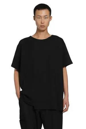 Yohji Yamamoto Vertical Panel Short Sleeve Tee - Black
