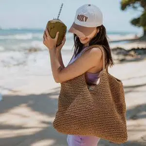 Roxy Coconut Pie Tote Bag - Natural