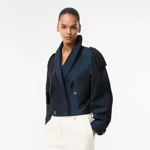 Burberry Cropped Silk Withington Jacket