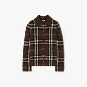 Burberry Cashmere Overshirt With House Check