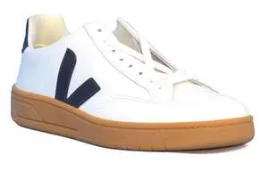 VEJA V-12 Leather Sneakers - White/brown