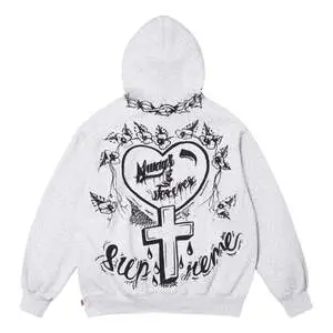 Supreme Fw26 Forever Hooded Sweatshirt - Heather Grey