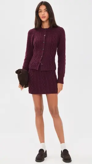 Guest In Residence Cable Miniskirt