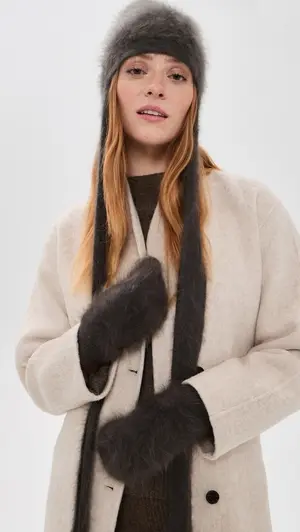 LISA YANG Brushed Cashmere Mittens