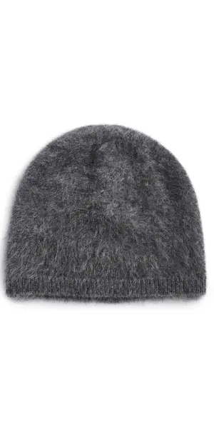 LISA YANG Brushed Cashmere Beanie - Graphite Brushed