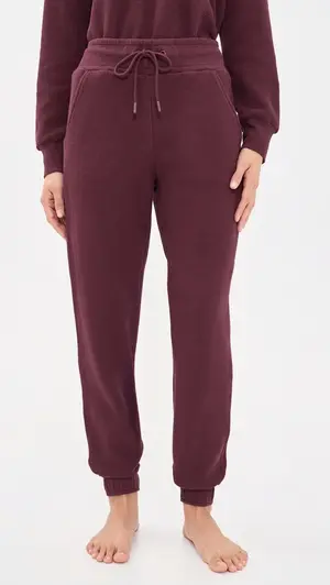 NEGATIVE Waffle Knit Joggers With Drawstring Waist