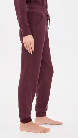 NEGATIVE Waffle Knit Joggers With Drawstring Waist