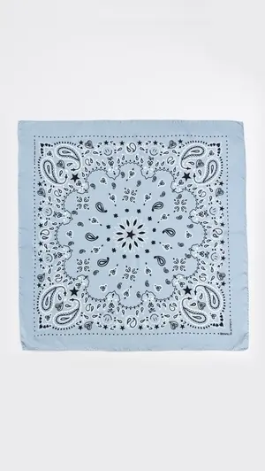 CALL IT BY YOUR NAME Silk Bandana Large - Chambray