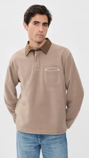 RHYTHM Ladder Polar Polo Sweater