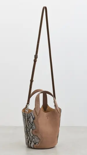 Veronica Beard Snake Embossed Anchor Bag