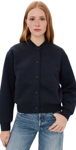 Marine Layer Corbet Quilted Bomber Jacket