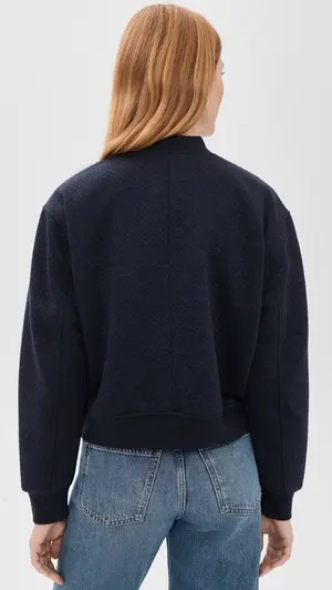 Marine Layer Corbet Quilted Bomber Jacket