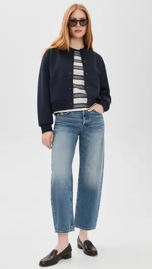 Marine Layer Corbet Quilted Bomber Jacket
