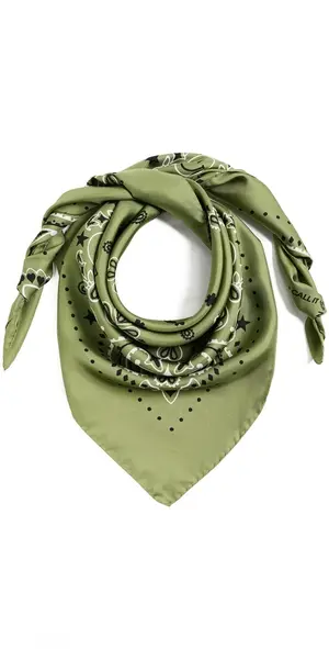 CALL IT BY YOUR NAME Silk Bandana Large - Kaki