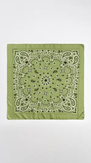 CALL IT BY YOUR NAME Silk Bandana Large - Kaki