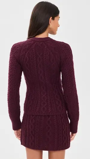 Guest In Residence Cable Sculpted Cardigan