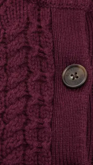 Guest In Residence Cable Sculpted Cardigan