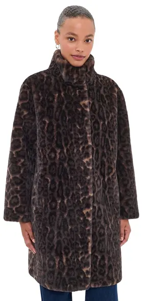 Apparis Blair Leopard Coat