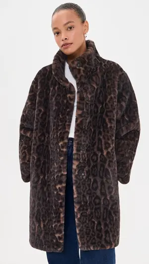 Apparis Blair Leopard Coat
