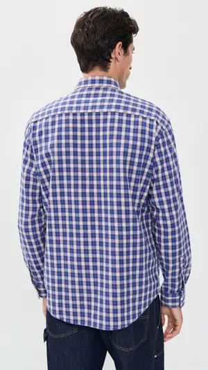Nn07 Deon Check Button Down Shirt