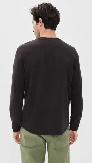 Marine Layer Luxe 250 Henley Tee