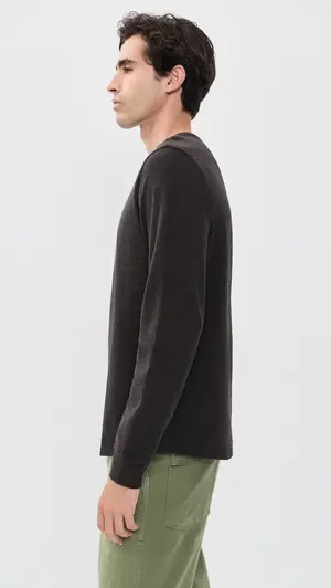 Marine Layer Luxe 250 Henley Tee