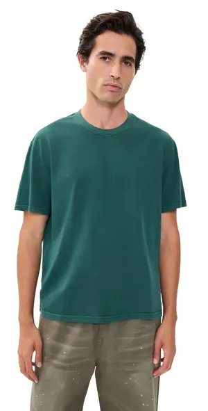 Marine Layer Relaxed Cloud 9 Sueded Jersey Tee - Rain Forest