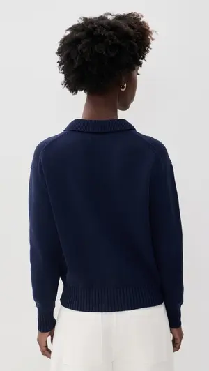 Rlx Ralph Lauren Long Sleeve Collared Pullover Sweater